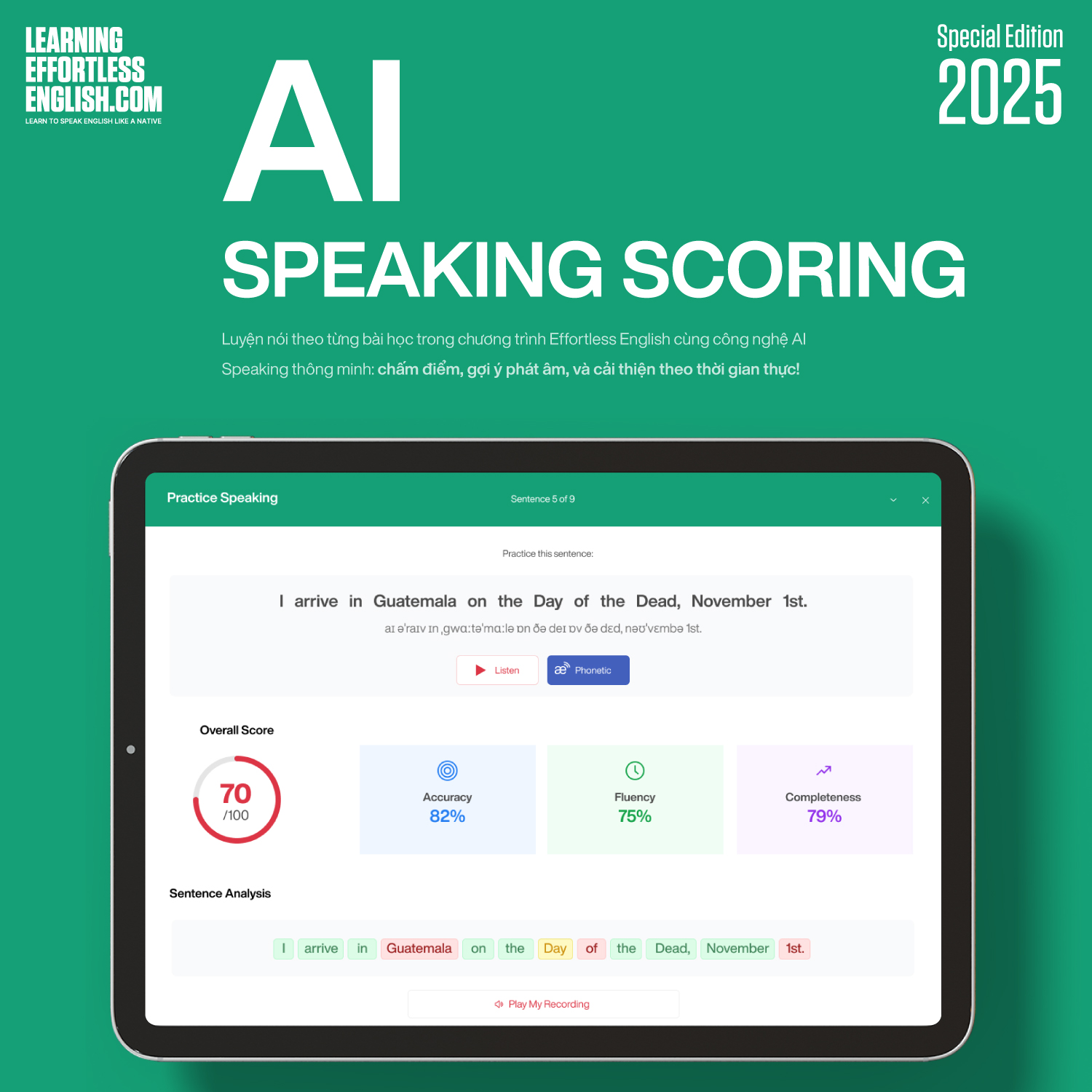 Hướng Dẫn Sử Dụng Tính Năng AI Speaking Scoring Trên Ứng Dụng Learning ...