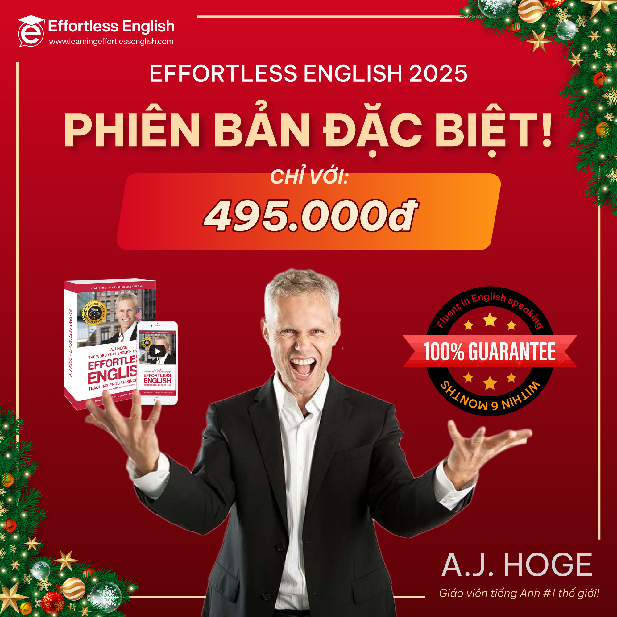 Thông báo ra mắt Effortless English Program 2025 - Phiên bản đặc biệt dành riêng cho bạn học ...